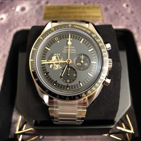 SOLD Omega Apollo 11 50th Anniversary Brand New Sealed 310.20.42.50.01 ...