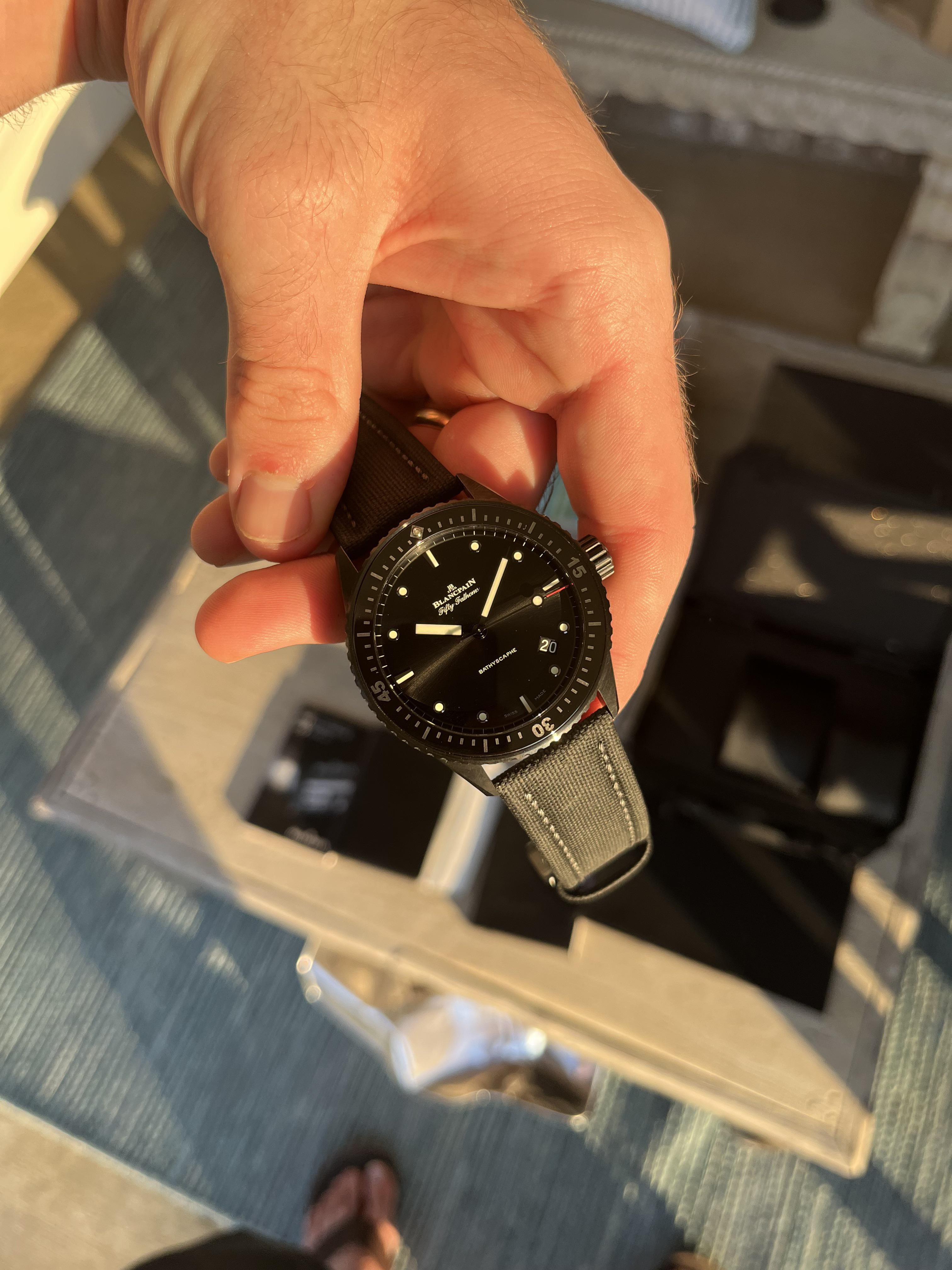 [WTS] Blancpain Fifthy Fathoms Bathyscape Ceramic 2023 ($6,950 ...