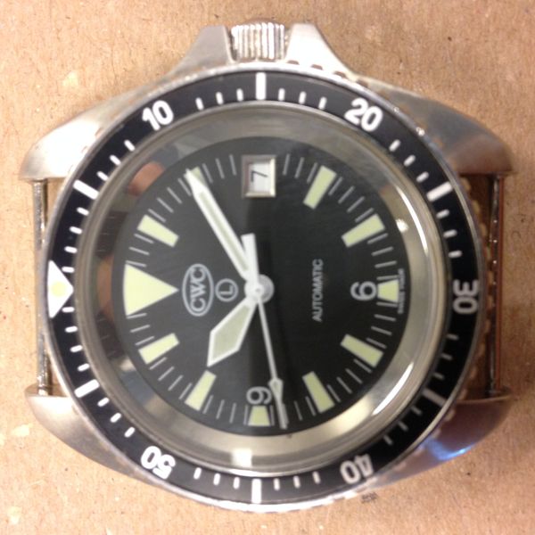 CWC Royal Navy RN diver auto / Cabot Watch Company Royal Navy diver's ...