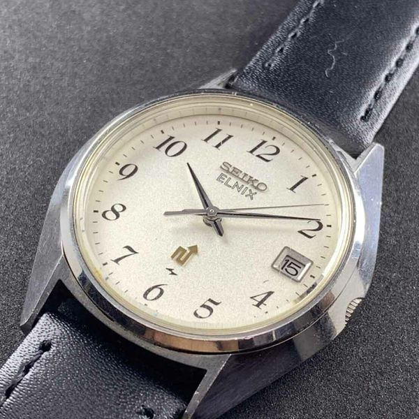SEIKO ELNIX 0702-8010 Electronic Mechanical Wrist Watch Japan ...