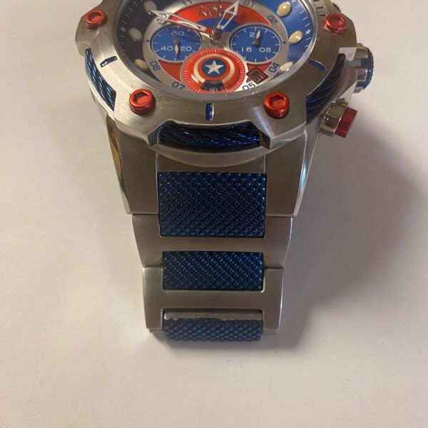 Invicta Marvel Captain America Steel Limited Ed Watch With Amazing ...