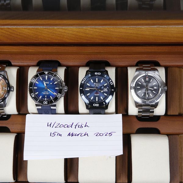 [WTS] Ball NECC – stunning blue bezel, blue sunburst dial, rubber strap ...