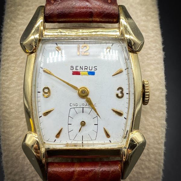 Vintage Benrus Endurable Modal BA2 Cal. ETA 300 17J 10k Gold RGP (99.5 ...