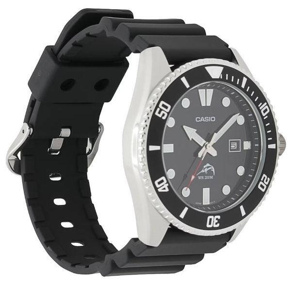 CASIO MDV106-1AV Mens DURO 200M Black Resin Strap w Date Analog Sport ...