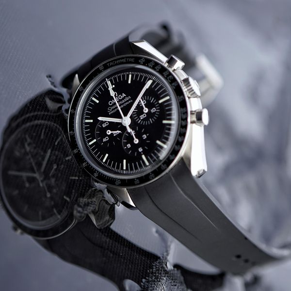 [WTS] Vanguard Straps black fitted rubber strap (20mm) for Omega ...