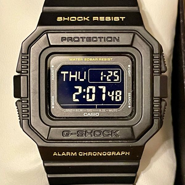 [WTS] Casio G-Shock DW-D5500-1B Blackout Negative Display Vintage ...