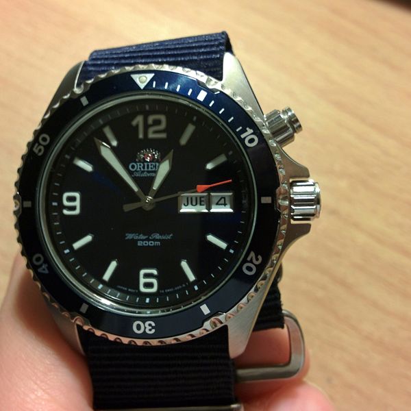 FS: Orient Blue Mako w/ NatoStrapCo Pacific Blue NATO | WatchCharts
