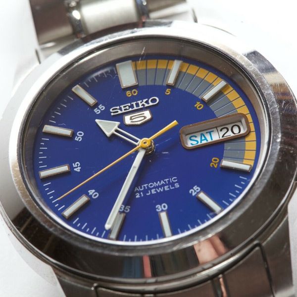 Seiko 5 SNKK27 "Speed Racer" Stainless Steel Sports Automatic Watch ...
