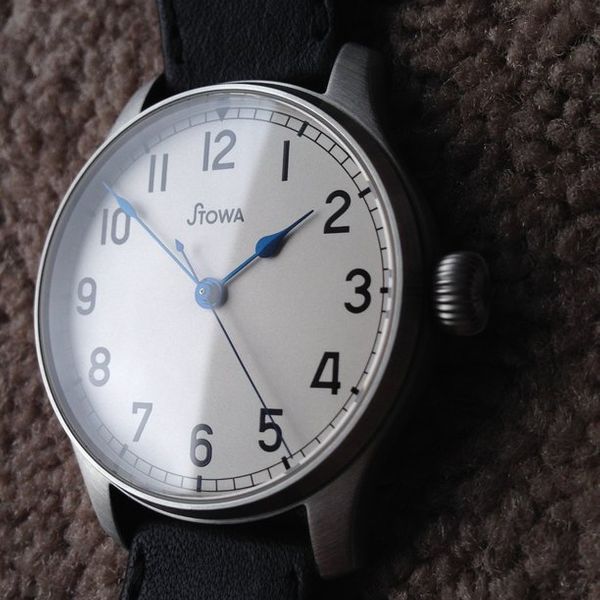 FS: STOWA Marine Automatic no date w/ sterling silver dial/matte case | WatchCharts Marketplace