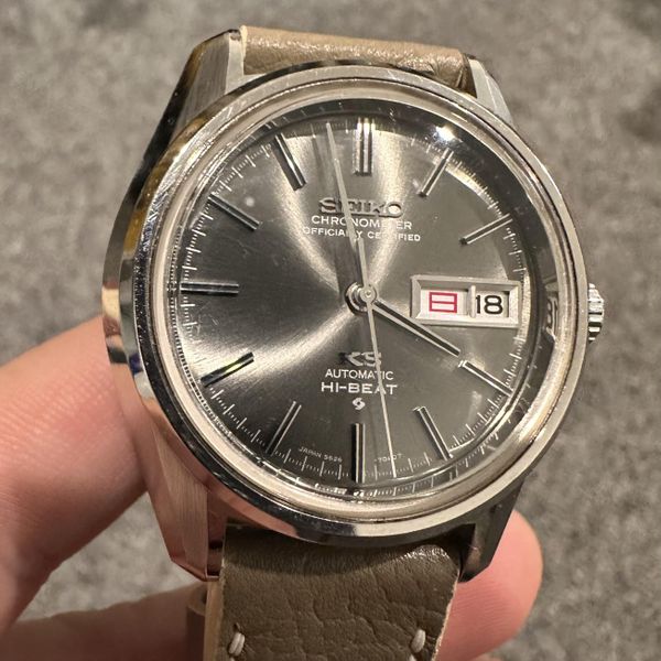 [WTS] Hi-Beat King Seiko 5626-7040 - Chronometer Grey Dial - Gold Medallion (Reposted and ...