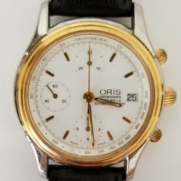 ORIS Switzerland Chronograph SA 7415 Stainless Steel Watch Automatic ...