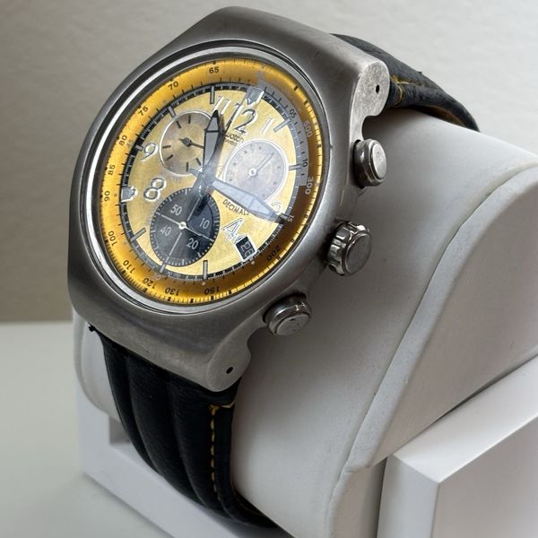 Vintage Swatch Watch Irony Chrono Time On Board 2006 47mm Menâ s - New ...
