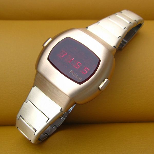 Men's GF 1974 PULSAR P3 Date Command Time Computer LED LCD Digital ...