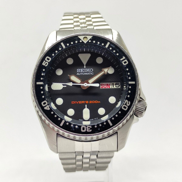PRE OWNED SEIKO DIVERS 7S26-0030 SKX013 TG2 MED 200m AUTOMATIC MENS ...