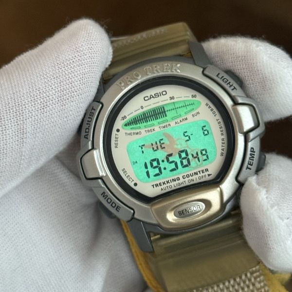 Vintage Casio Pro Trek PRL-30 Bird Life Menâ s Digital Thermometer ...