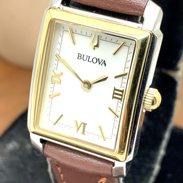 Bulova Womens Watch 98L308 Sutton Quartz Mother of Pearl Dial Brown ...