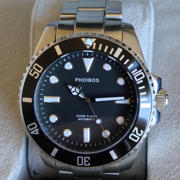 SOLD - Phoibos PY006C no-date automatic sub, $130 shipped | WatchCharts ...