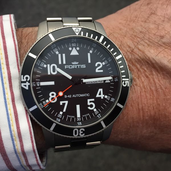 FS: Fortis B-42 Cosmonaul diver-TITANIUM with BRACELET | WatchCharts ...