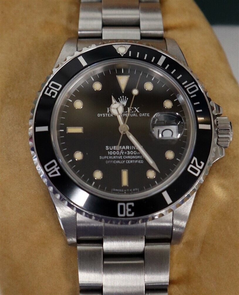 ROLEX OYSTER PERPETUAL DATE SUB MARINER Watch c1989 Boxed & Tagged Mint ...
