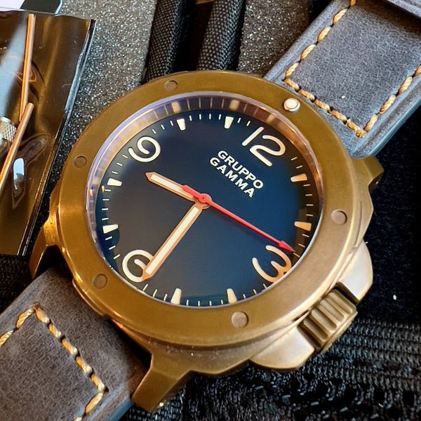 FS: Gruppo Gamma Vanguard Bronze Blue Dial $399. Cheap!! | WatchCharts ...