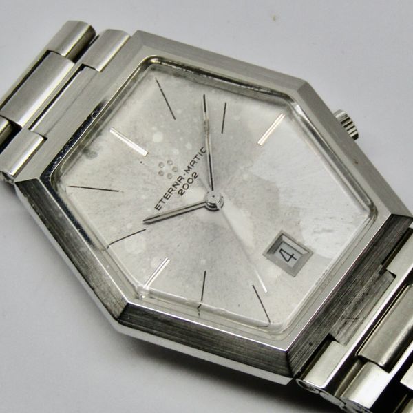 ETERNA - MATIC 2002 hexagon vintage automatic watch - 1960's ...