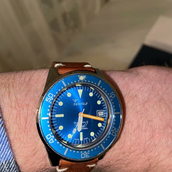 SQUALE 1521 500 Meter Swiss Made Automatic Dive Watch (Polished Case ...
