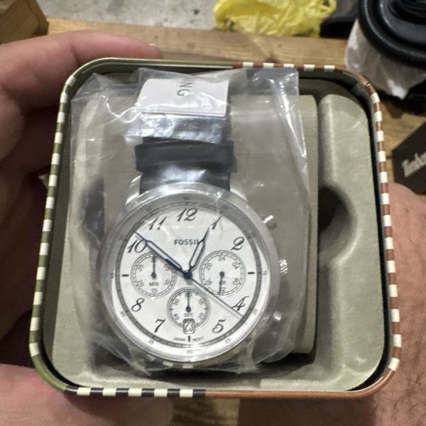 Fossil Men's Neutra Quartz Stainless Steel and Leather Chronograph ...