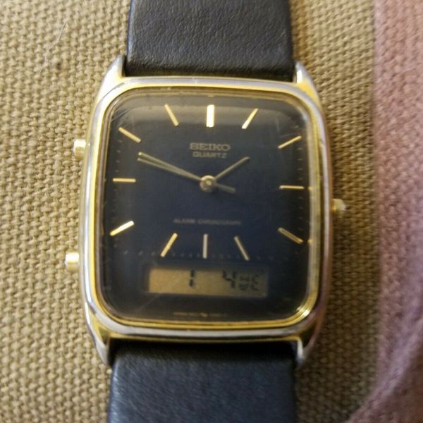 Vintage Seiko H601-5430 ro Japan V Quartz Analog & Digital Alarm Chronograph | WatchCharts ...