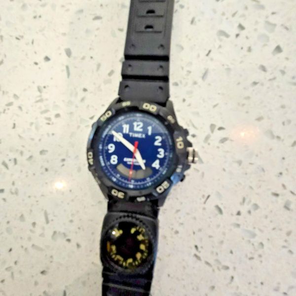 Timex Expedition Men Multifunction Quartz Analog Digital Blue Face ...