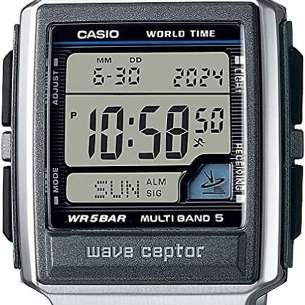 CASIO WAVE CEPTOR WV-59RD-1AJF Men's Watch Super Illuminator Stainless ...