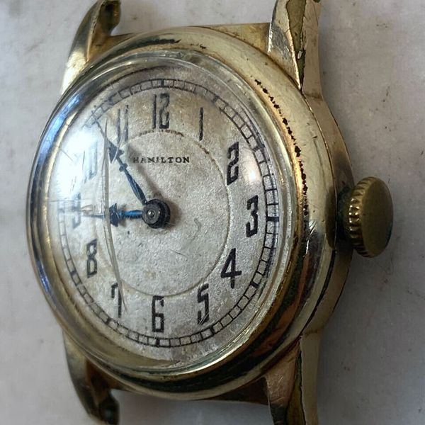 Vintage HAMILTON 10K Gold Plate Case Watch. 17 Jewels 986 Caliber 1915 ...