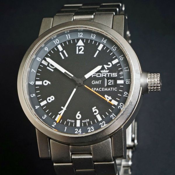 Stunning Fortis GMT Spacematic 624.22.148.1 Automatic Stainless Steel ...