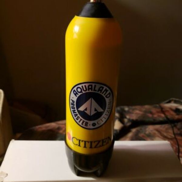 CITIZEN AQUALAND PROMASTER DIVER WATCH SCUBA CYLINDER DISPLAY TANK BOX ...