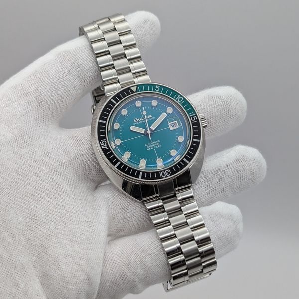 Bulova Oceanographer Snorkel "Devil Diver" 666ft Automatic Divers Watch ...
