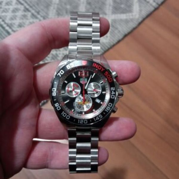 Tag Heuer 43mm F1 Qtz Chrono F1 "INDY 500 Special Edt" CAZ101V Blk/Red ...