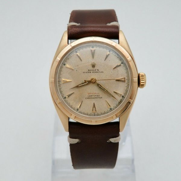 14K Gold Rolex 6085 Oyster Perpetual Officially in Red - Certified ...