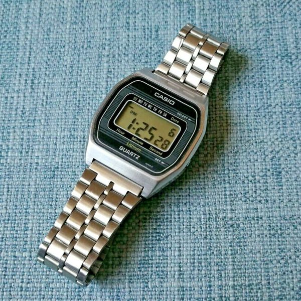 vintage casio b815 module 155 lithium quartz lcd watch japan from 1980 ...