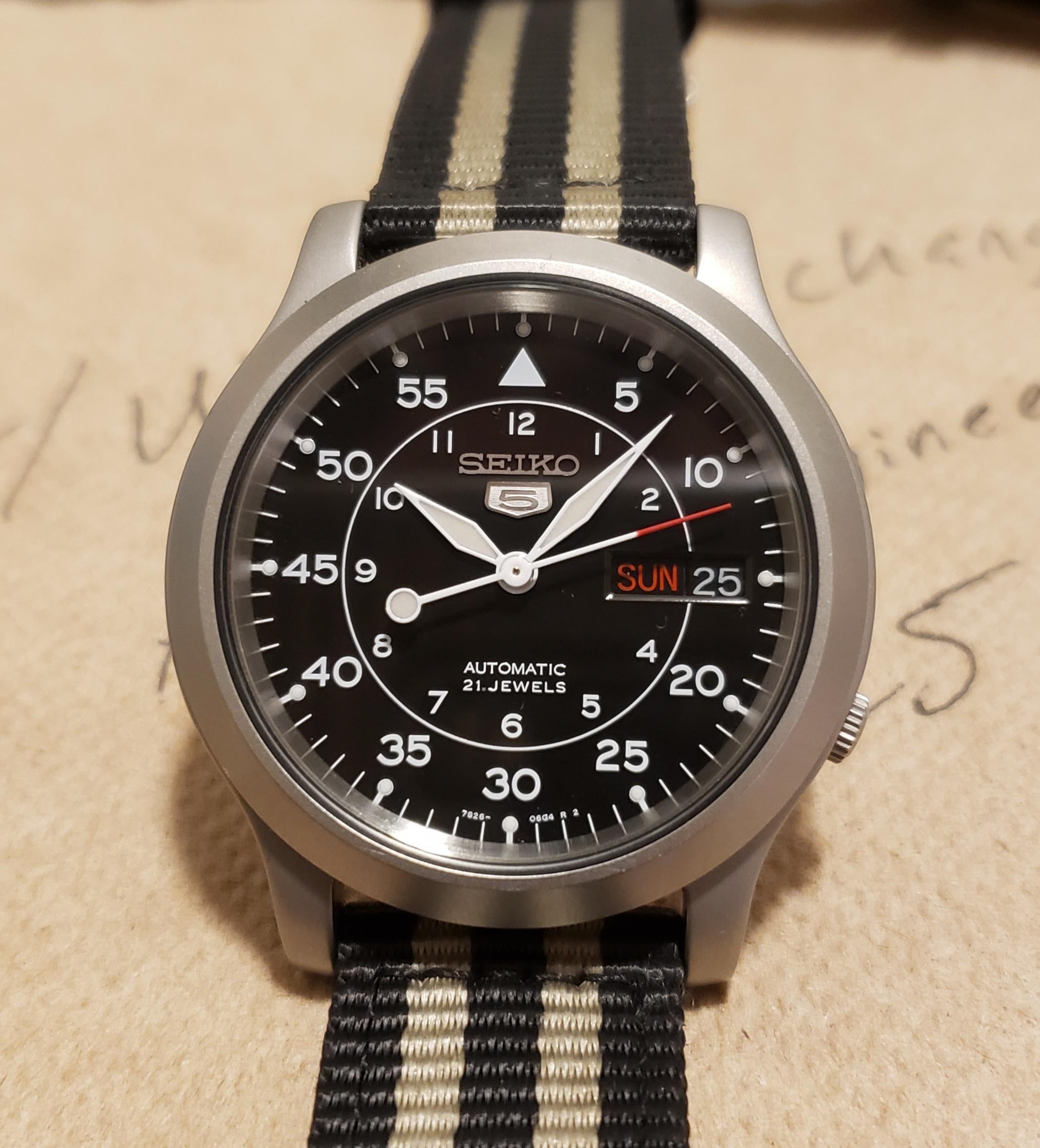 [WTS] Seiko SNK809 w/ 2 straps $90 | WatchCharts