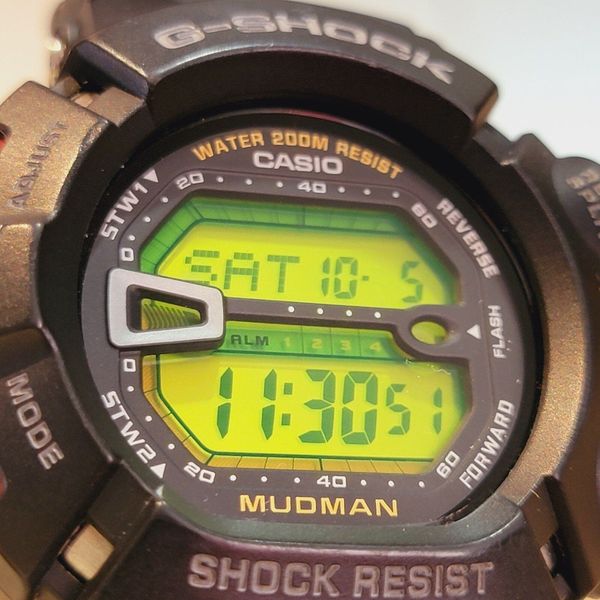 â Casio G-Shock Mudman Mud resist dual illuminator digital men's watch ...