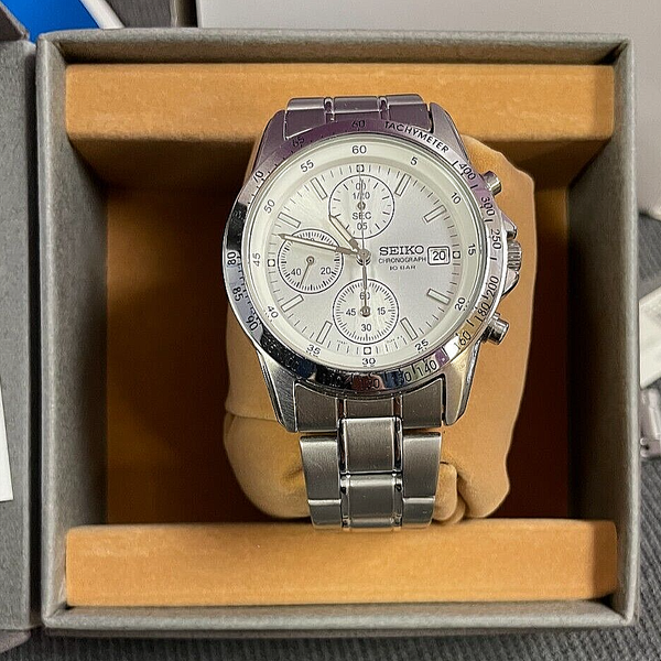 Seiko Chronograph Watch Seiko Selection SBTQ039 Men's Quartz White Dial ...