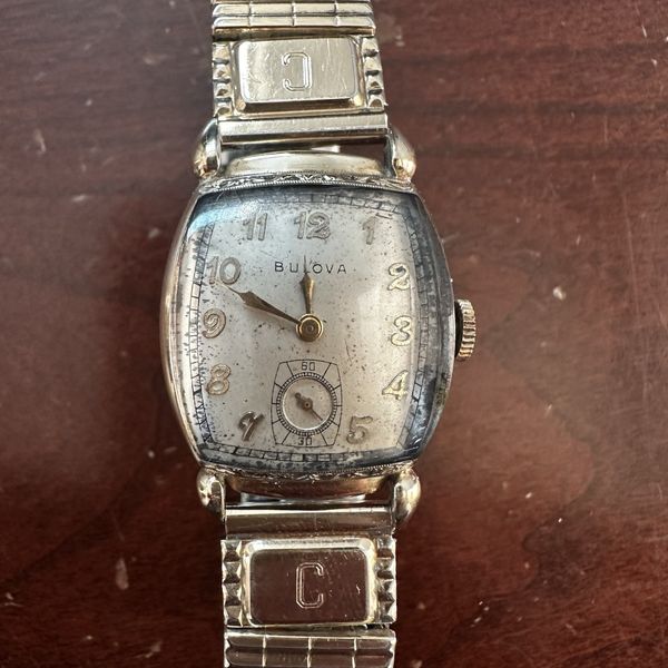 Vintage 1948 Bulova Minute Man Watch Art Deco 10K Filled Runs ...