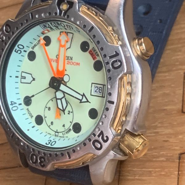 CITIZEN Promaster Aqualand 5812-F80014 Divers 200M RARE Scuba Dive Men ...