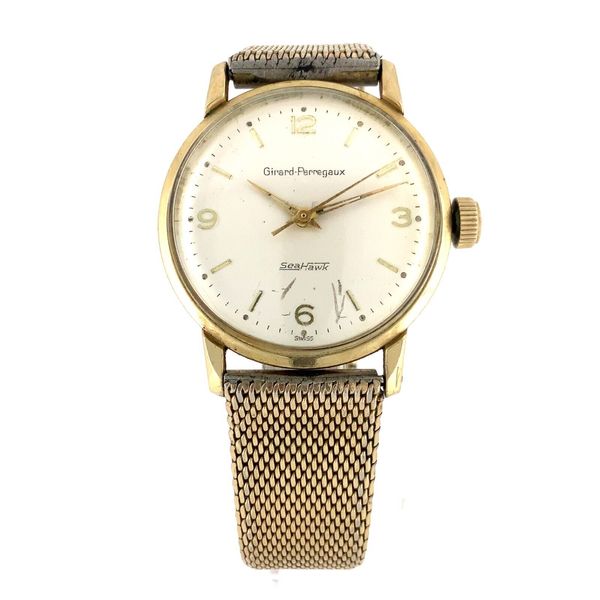 Vintage 1960’s Girard-Perregaux Seahawk 10K Gold Filled Dial 32mm ...