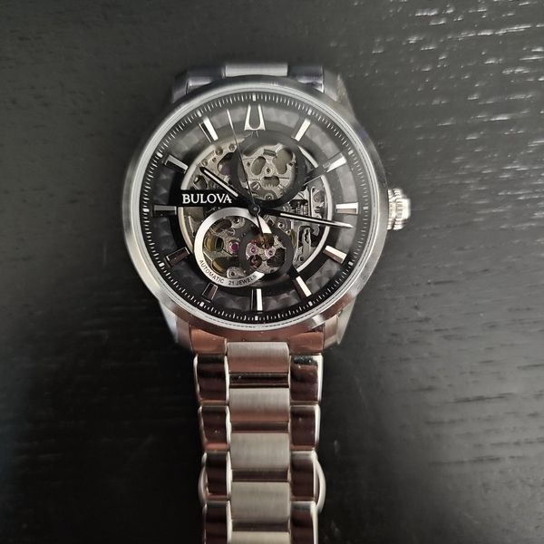 Bulova Mens Classic Sutton Automatic Stainless Steel Bracelet Watch ...