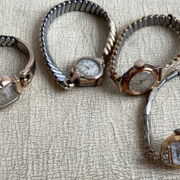 VINTAGE WOMENâ S WRISTWATCH LONGINES, TEMPO, SWISS, ACCRO, TIMEX MIXED ...
