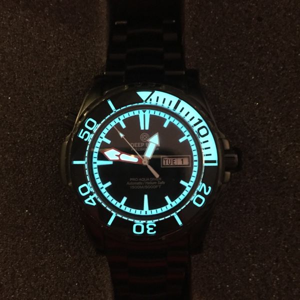 Deep Blue Pro Aqua 1500 Pvd black 45 MM | WatchCharts Marketplace