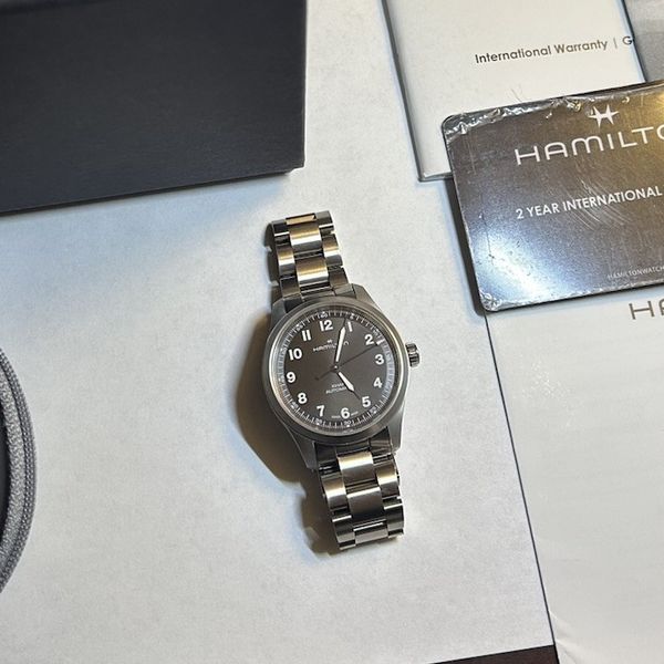 Hamilton X Engineered Garments H70235130 Khaki 36mm Titanium Automatic ...
