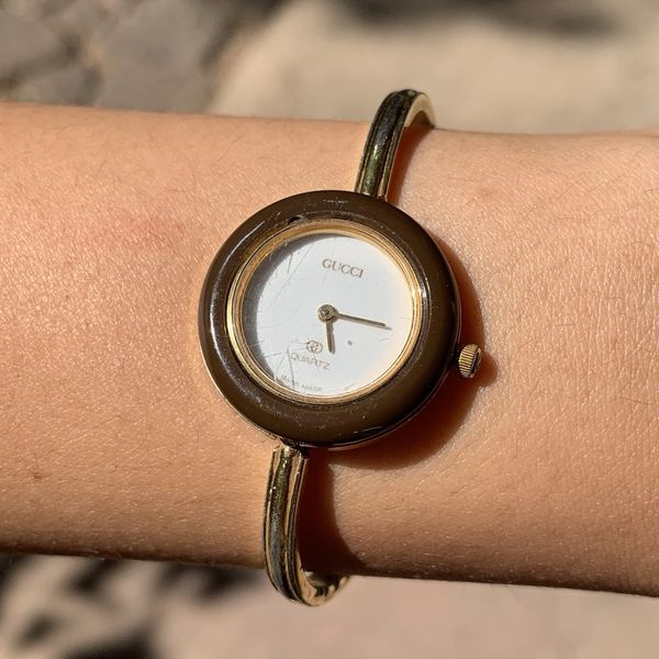 Authentic Gucci Watch Bezel Brown /Coffee | WatchCharts Marketplace