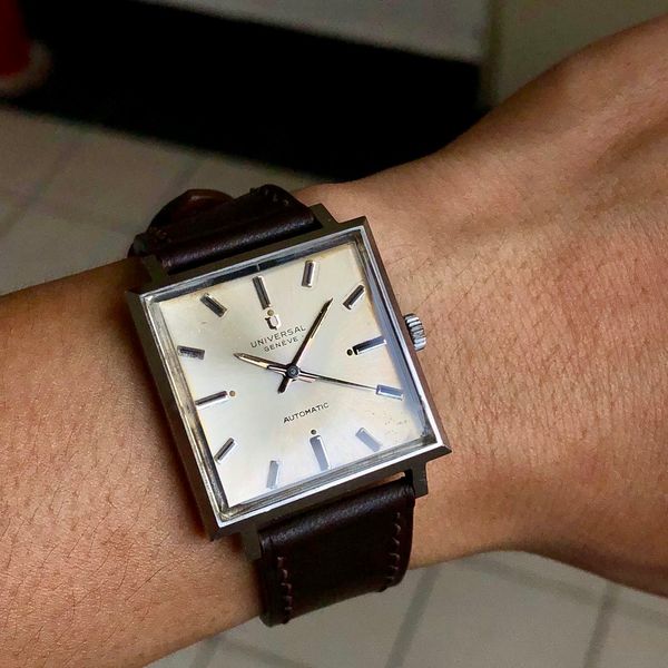 FS Beautiful vintage Universal Geneve Tank (square) watch | WatchCharts ...