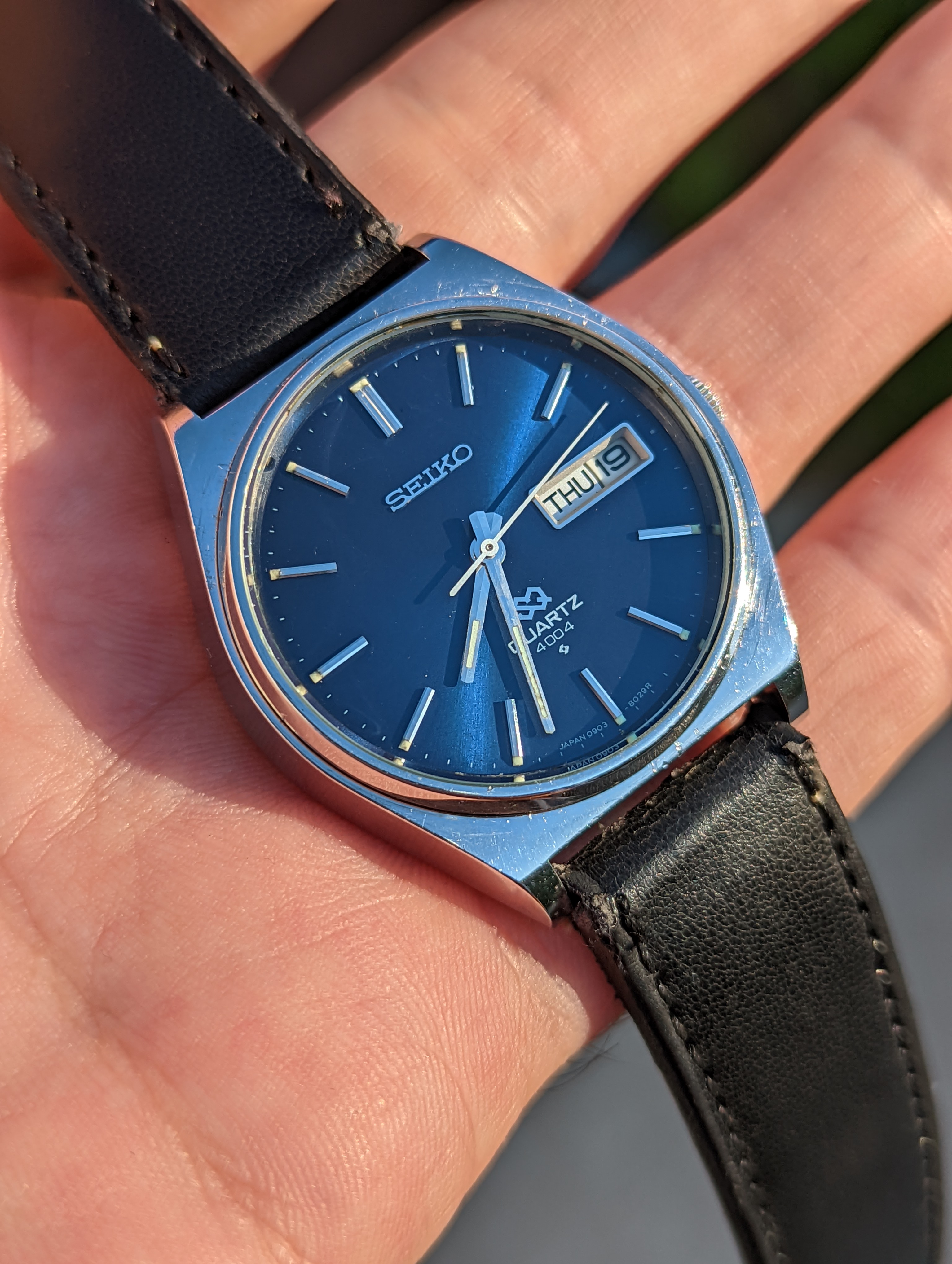 [WTS] Vintage Seiko 4004 - Blue Sunburst Dial - July 1976 | WatchCharts